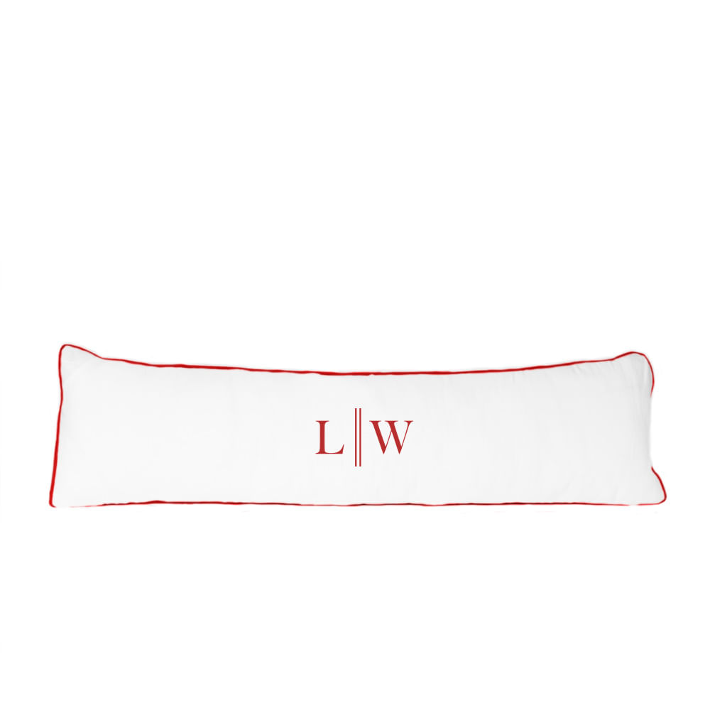 Body Pillow 600 Fios Cordone Vermelho - Charada
